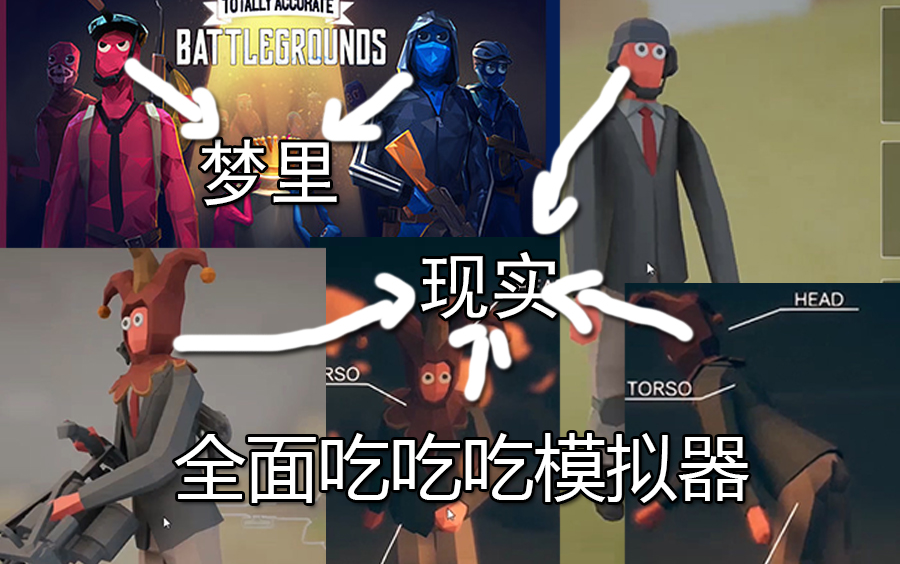 看到没有你玩的吃鸡是这个样子的【游戏推荐】全面吃鸡模拟器