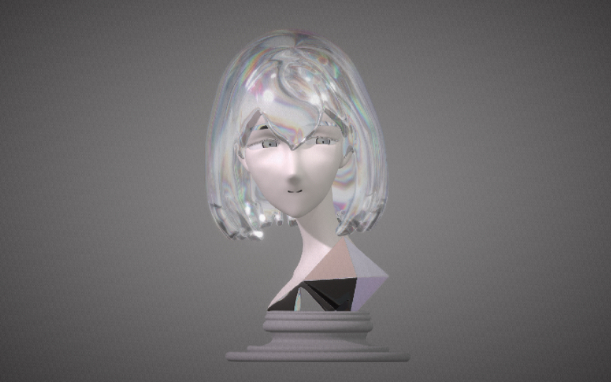 【nomad】宝石之国 钻石 手办胸像 3d建模