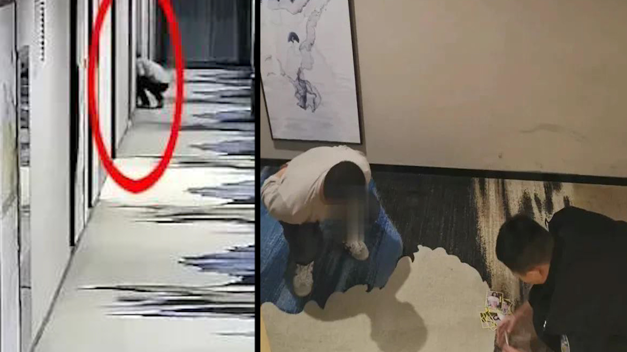 男子酒店隔门缝塞小卡片,开门瞬间傻眼:一屋警察当场被抓
