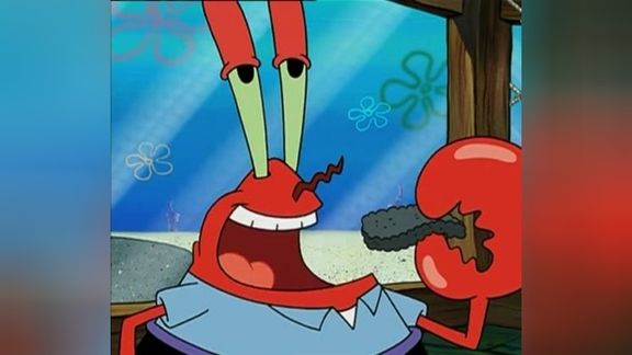 海绵宝宝蟹老板吃坏掉的肉饼食物中毒被救护车带走