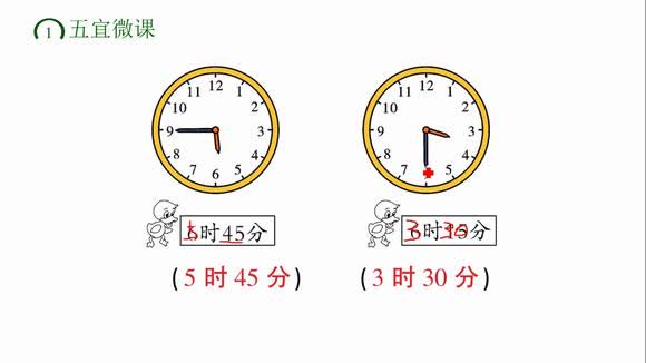 二年级数学认识时间,12人读错,不要把时针和分针认反了