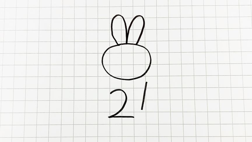用数字0123画兔子,简单又有创意!