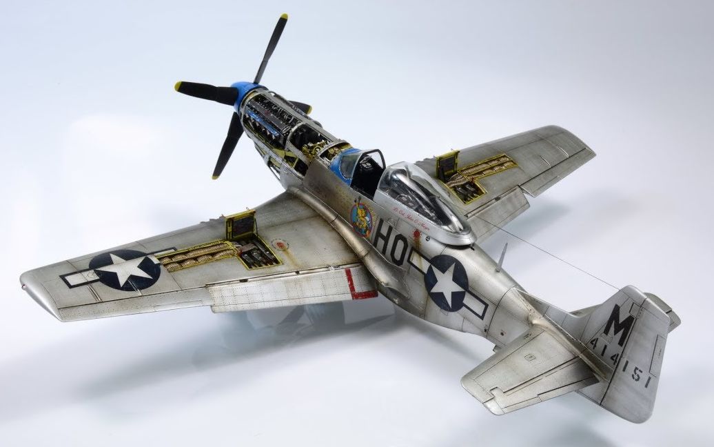 田宫1比48比例P-51D野马战斗机模型制作教程