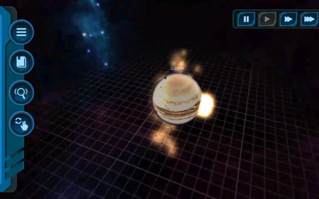 口袋宇宙娱乐,模拟Trappist 1行星系统的7颗行星撞击木星。