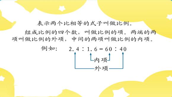 翻转数学(预习)六年级下学期(人教版第9课) 比例的基本性质