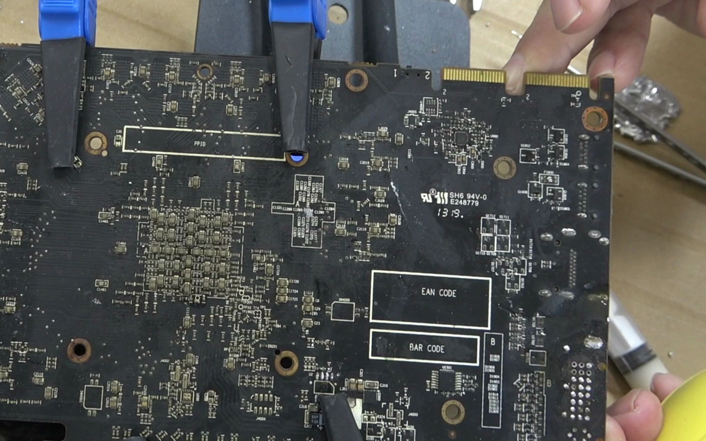 英华吹锡器通显卡小孔和英华镇店之宝版吸锡线的实操演示