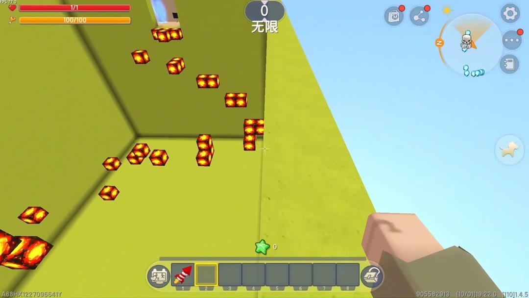 迷你世界:一滴血跑酷大神版,区别真假方块你会吗?无重力百段跳