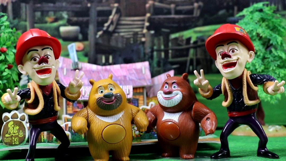 光头强儿童故事 第52集 两个光头强熊大熊二辨真假