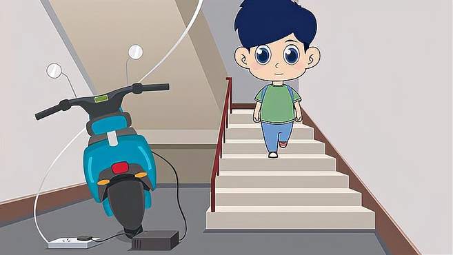 消防安全科普系列动画之,电瓶车篇。消防安全