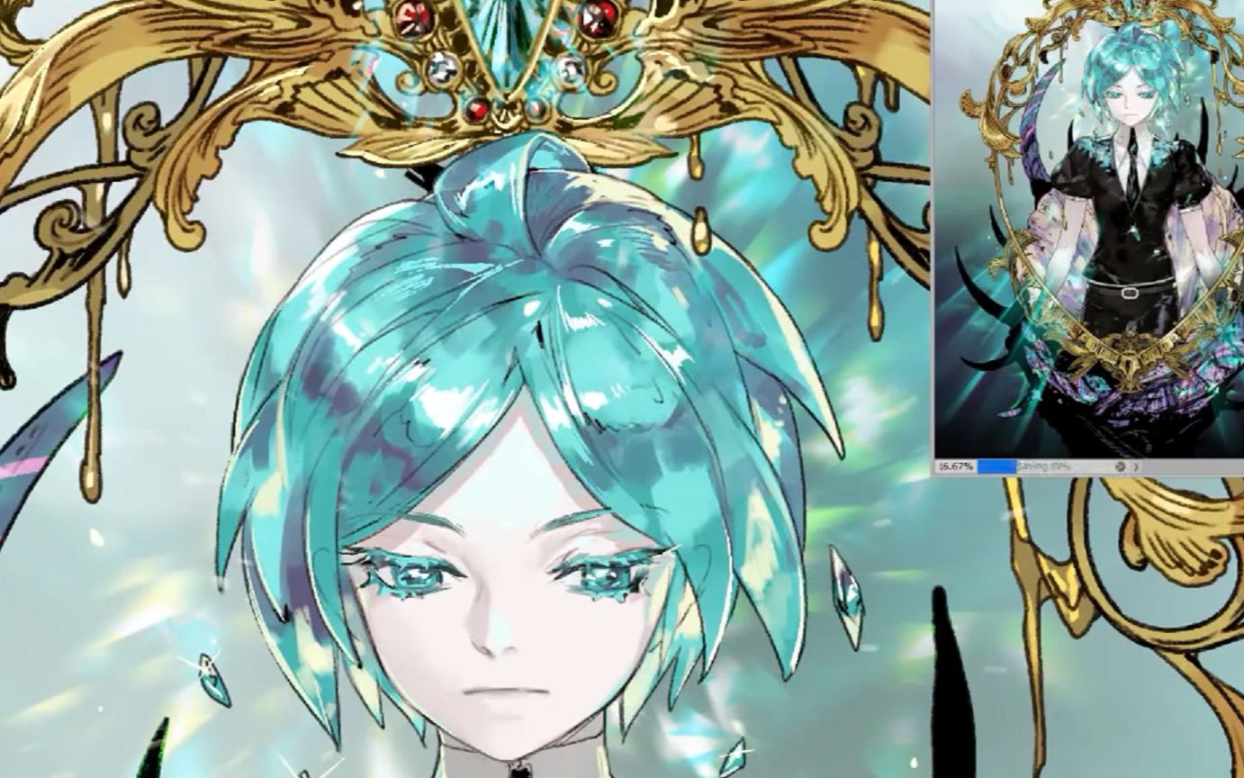 【板绘】画一个宝石之国的法斯~