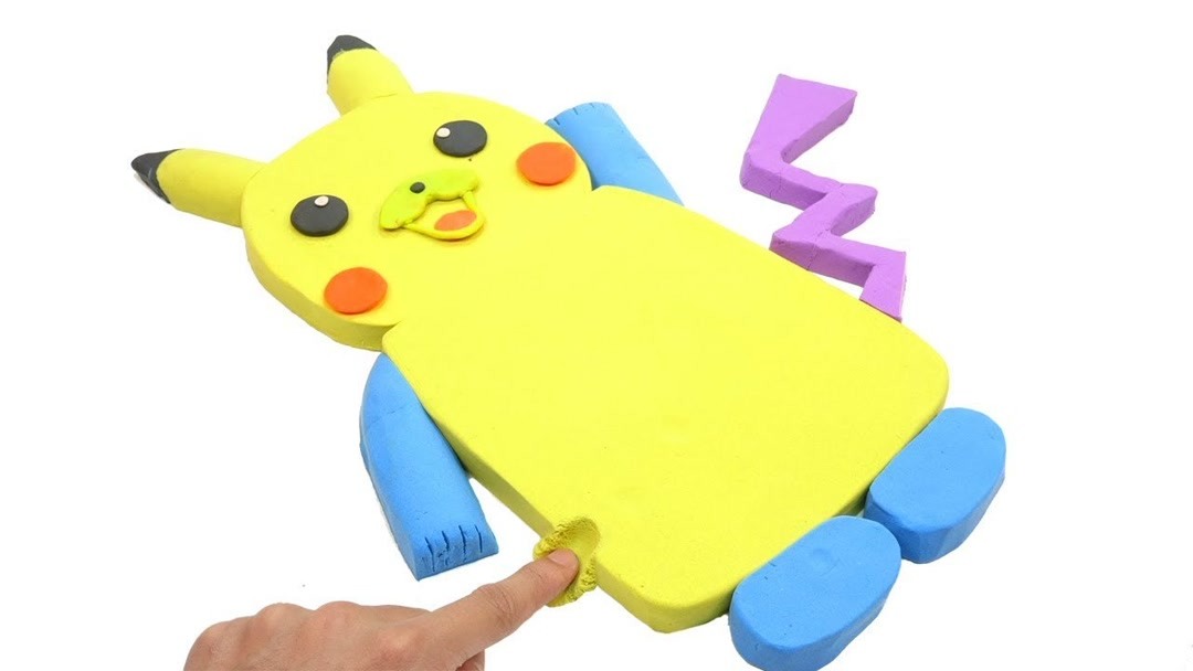 彩泥动画片,超萌的皮卡丘宠物-彩泥玩具