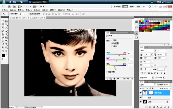 ps cs5合成ps cs6ps合成教程 ps通道磨皮