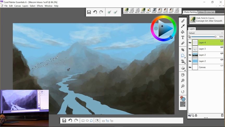 2他山之玉-Painter Essentials 6-场景绘制02-基本构图的绘制