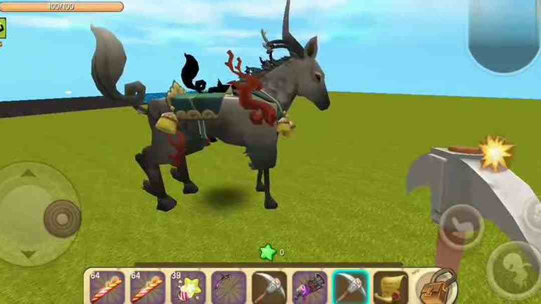 迷你世界:神秘草原同时出现两只麒麟,麒麟竟然会分身!