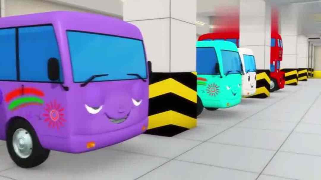 少儿动画,宝宝开巴士,学习颜色,数字
