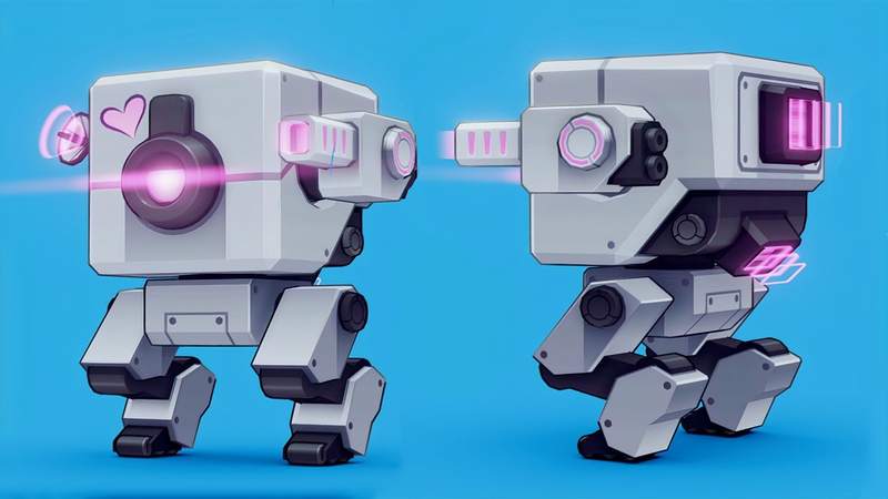 小机器人模型制作教程。3dmax建模教程。