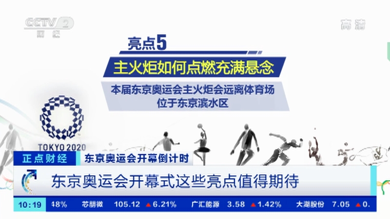 [正点财经]东京奥运会开幕倒计时 东京奥运会开幕式这些亮点值得期待