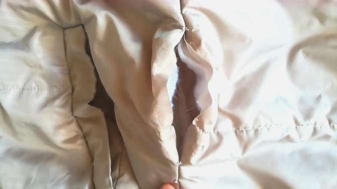 棉衣羽绒服开线了这样缝,不用拆里子无痕修复,非常实用的针法