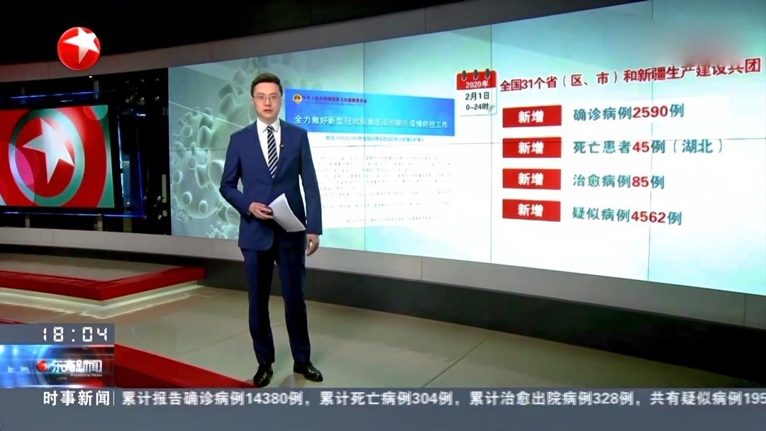 全国新增新型冠状病毒疫情数据介绍