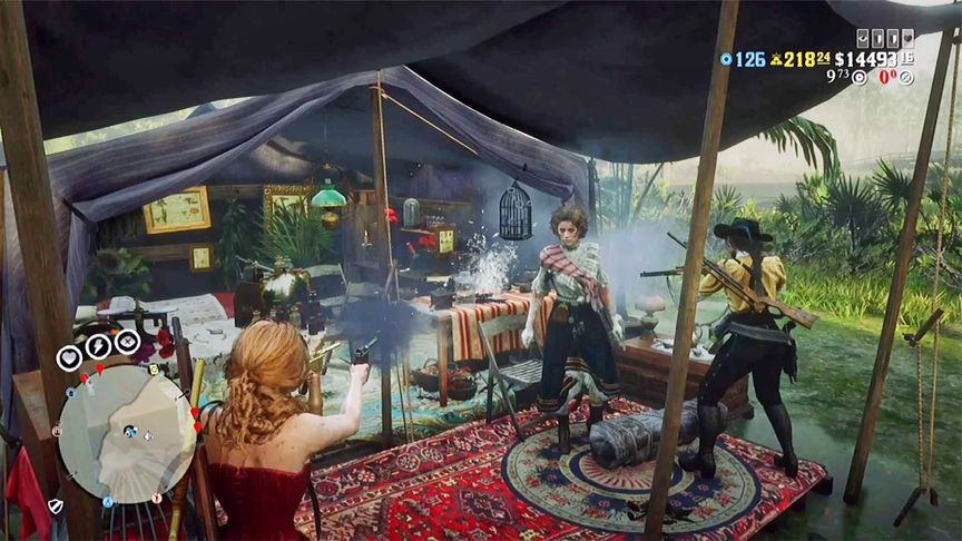 荒野大镖客2|又是欺负小圣母哈莉特的一天,你竟然在画这种东西