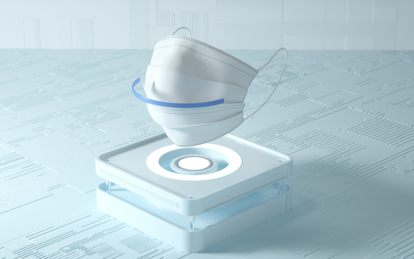 子青c4d教程oc案例医疗级口罩渲染