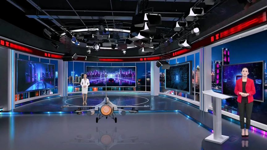 实景与虚拟如何结合?#原创 #科技 #虚拟现实 #设计 #虚拟演播室