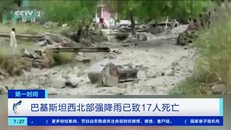 [第一时间]巴基斯坦西北部强降雨已致17人死亡