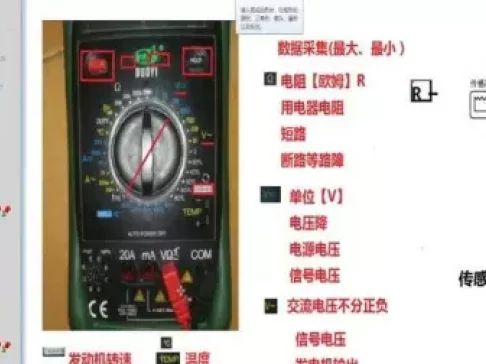 中汽同盟张欢【电路基础】汽车万用表转速档, 闭合角档讲解