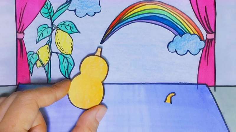 手绘定格动画:用天上的彩虹,做一碗彩虹拉面,太有趣了