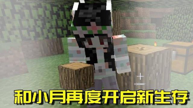 我的世界联机生存1被小人偷袭,被放逐到神秘世界却偶遇小月