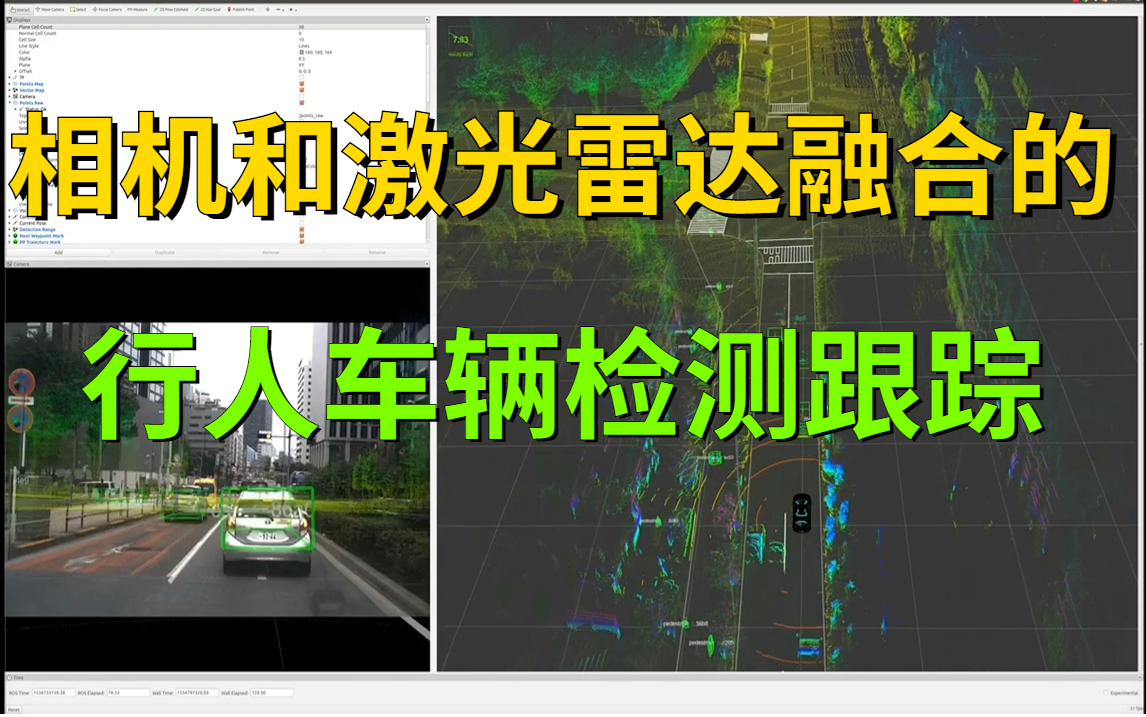 相机和激光雷达融合的行人车辆检测跟踪,有代码哦!