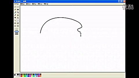 小学信息技术三年级微课《勾画外景轮廓--画图曲线画法应用》南华...