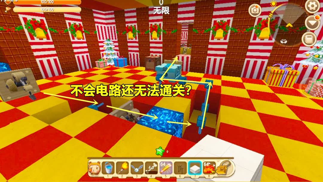 迷你世界:体验无法跳跃了,30秒破坏1个方块!通关了想毁图