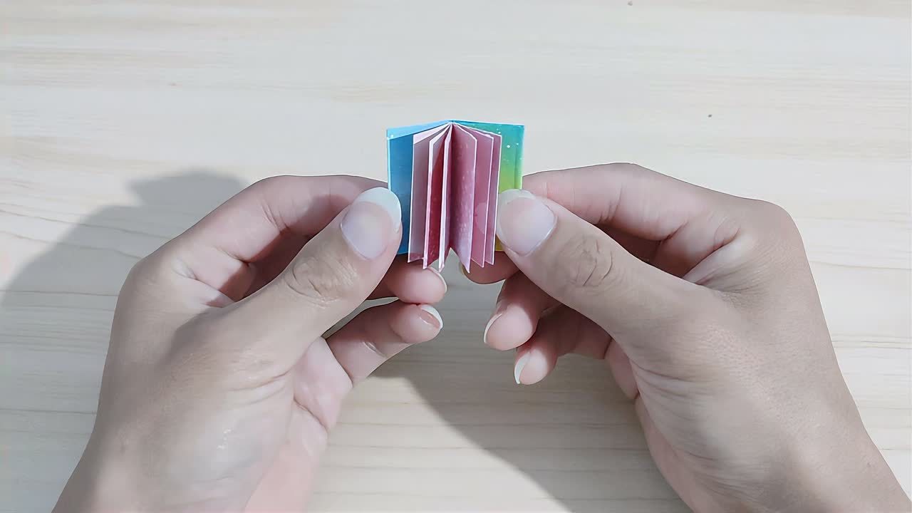 折纸教程:DIY迷你小本子,你学会了吗