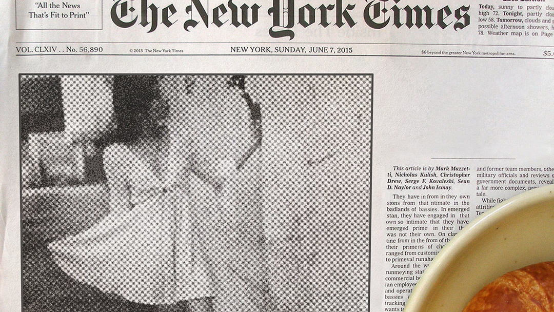 怀旧复古黑白旧报纸印刷人物图片效果PS动作教程