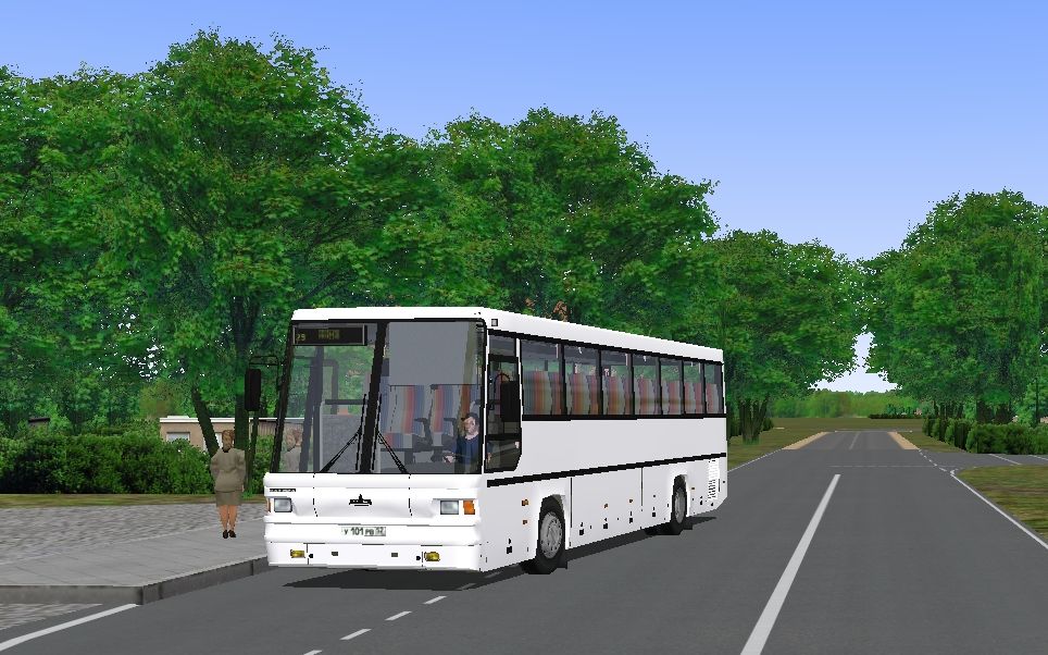 【OMSI2】驾驶MAZ 152手动挡旅游客车于Schelkovo地图29路区间1