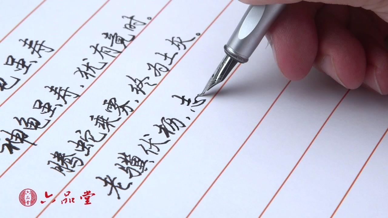古诗《龟虽寿》硬笔书法欣赏,这样的钢笔字美极了!
