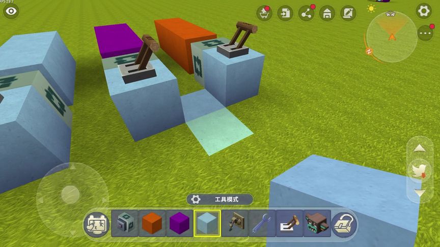 迷你世界:转轴离开转轴方块还能旋转,骚哥亲测,真的可以实现