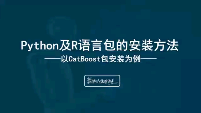Python包和R包的常用安装方法