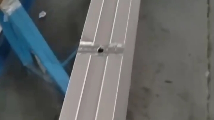 60117无框玻璃护栏底槽带排水孔排水槽