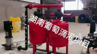 砂石+叠片自动反冲洗过滤器和施肥机的组合!