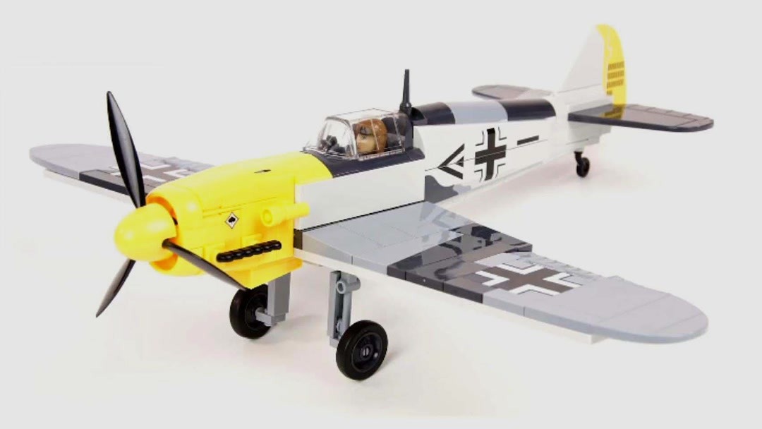 拼搭COBI积木5715,二战德国梅塞施密特BF 109 F-2战斗机