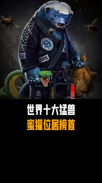 世界十大猛兽,蜜獾位居榜首