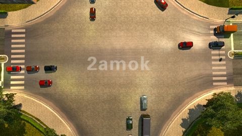 创意全息汽车车流投影视频-视频素材-凌晨两点素材网