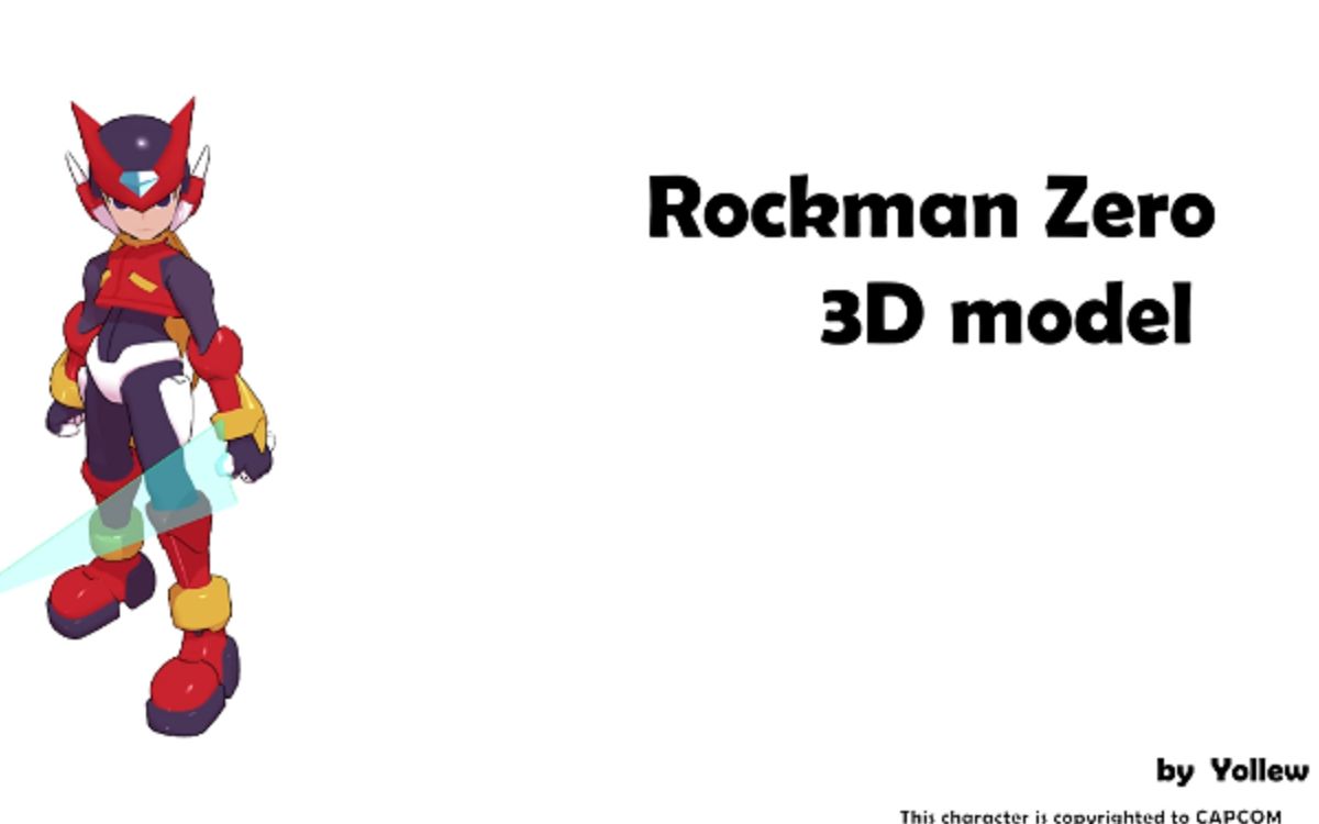 【水杉】洛克人Zero建模过程【part3】【模型配布】