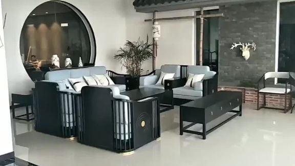 新中式实木沙发 北美白蜡木禅意小户型 新中式家具