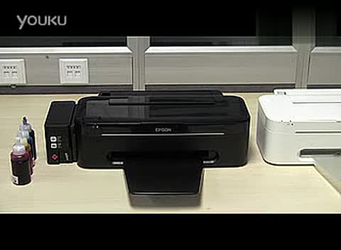 爱普生L101大墨仓打印机灌墨 打印示范