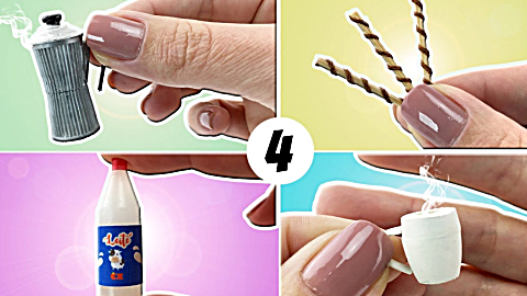 DIY手工:制作芭比的日用品,让人爱不释手