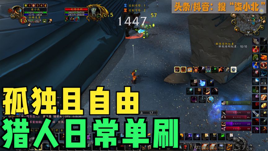 【魔兽世界TBC】猎人日常单刷精英怪,单刷这方面猎人一个顶三个