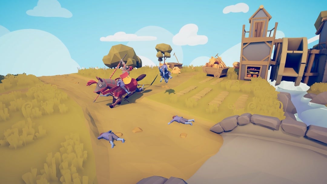 全面战争模拟器:骑兵面对农民,一个就能打一群